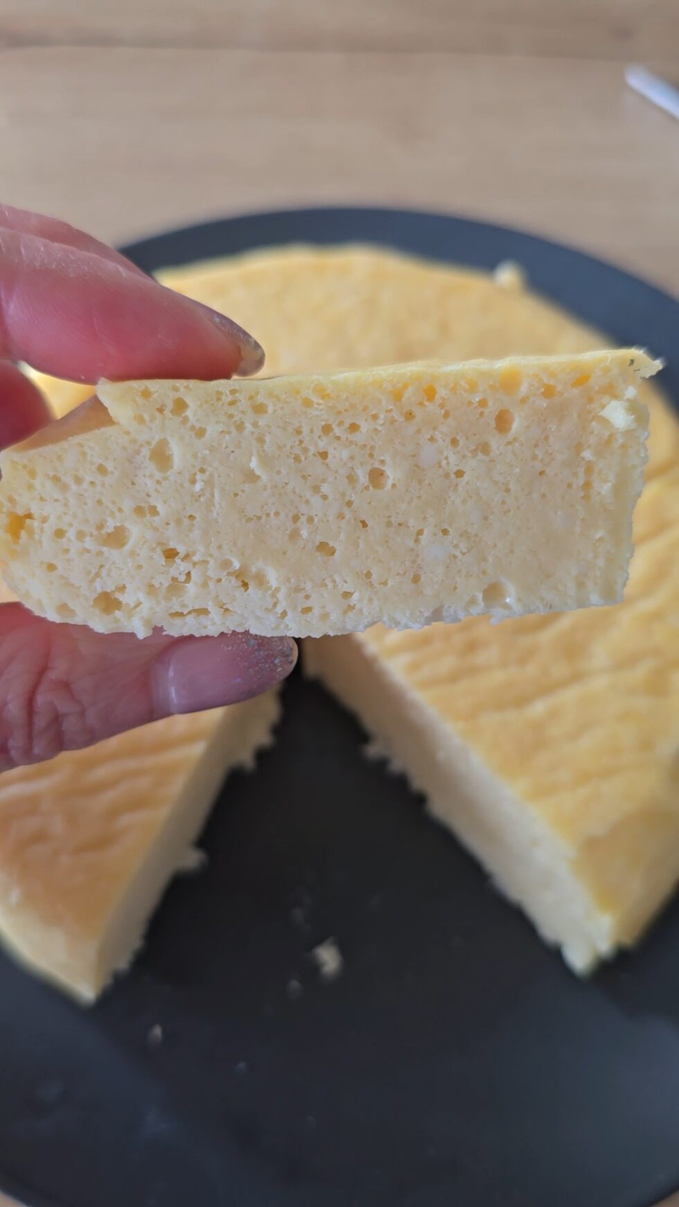 3 Ingredient Healthier, Japanese Cheesecake Recipe (Instant Pot)